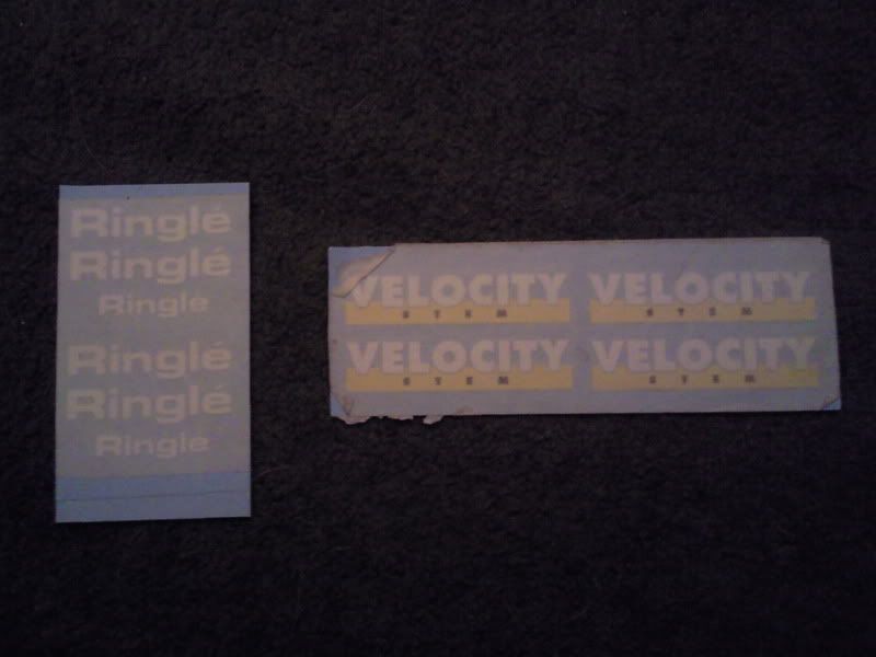 Nukeproof hubset, Ringle and velocity decals. | Retrobike