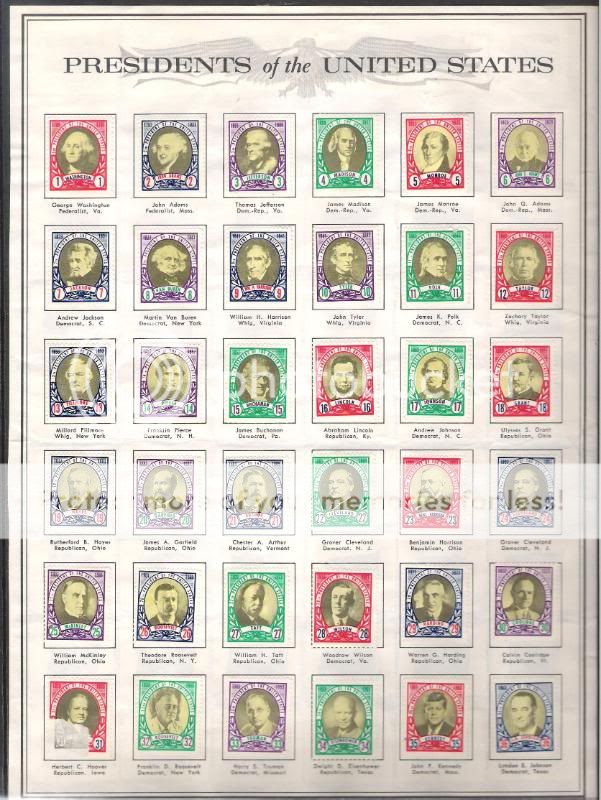 US Presidents Cinderellas - Stamp Community Forum