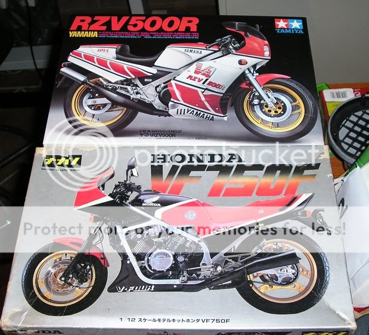 Tamiya-Nagano-Protar Yamaha RZV500-HondaVF750F-HD Softail Custom ...