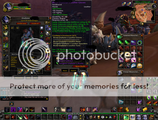 WTS 7/8 T6 UD Rogue PvP Glad | 7/16 T6 Shaman PvE | Pics - EpicNPC