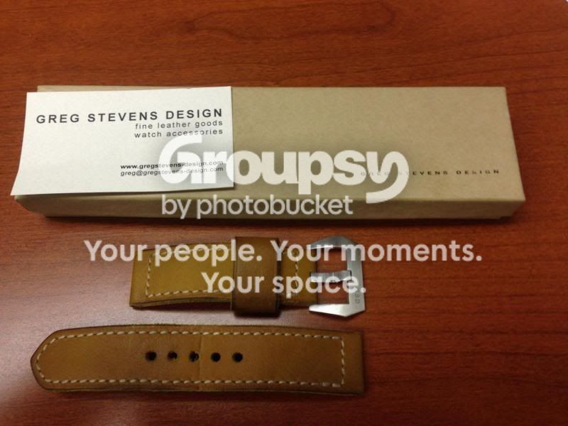 FS Greg Stevens Design Horween Tan Strap for Your Panerai PAM 24/24 130 ...